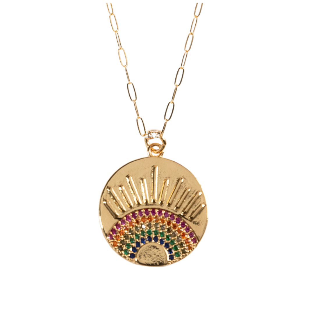 Rainbow Unity Necklace – Waffles & Honey Jewelry