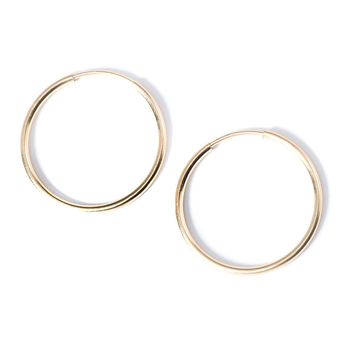 Basic Hoops in Gold – Waffles & Honey Jewelry